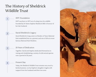 Alasdair Babber Shah - The Sheldrick Wildlife Trust | PPT
