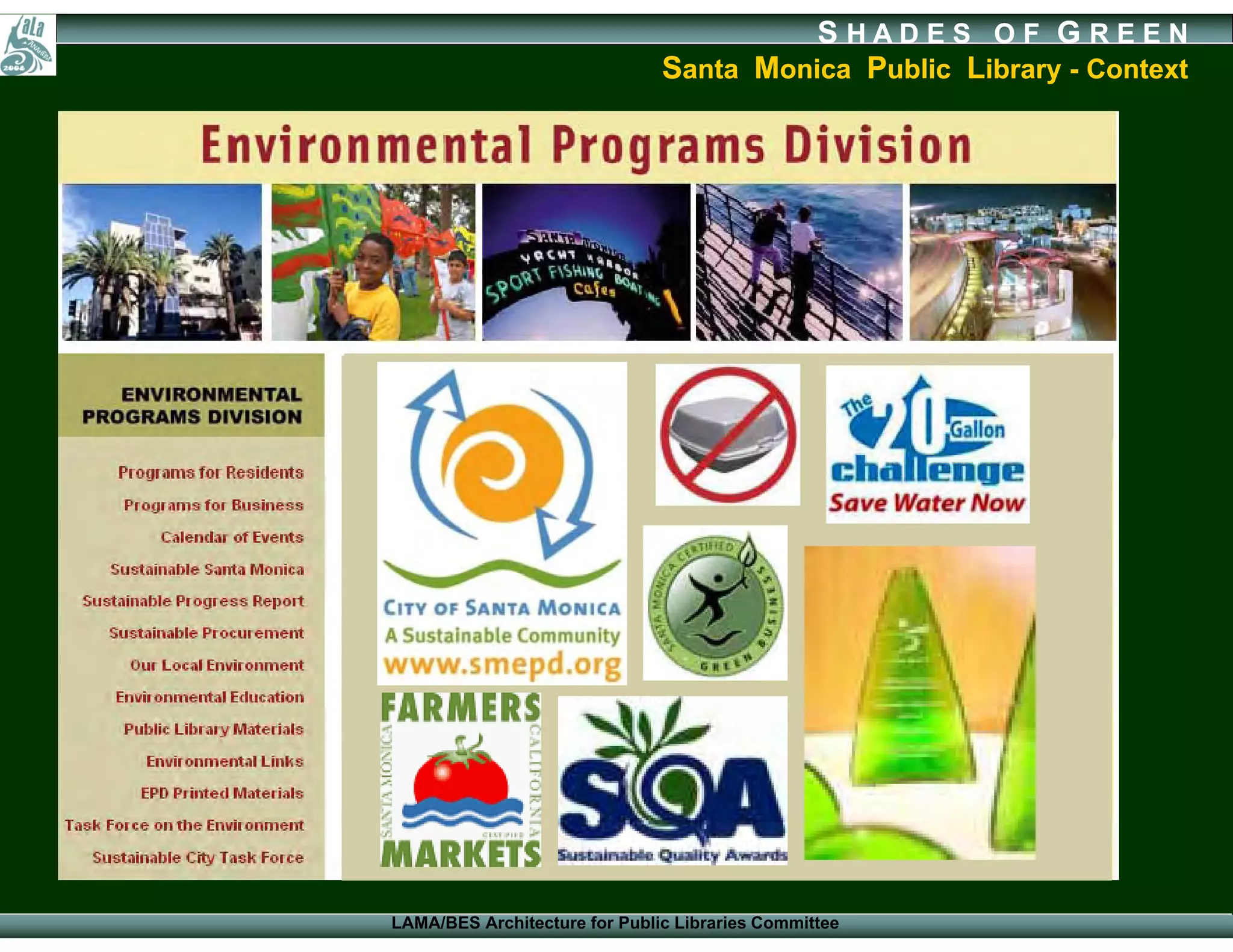 Sustainable Libraries - Shades of Green, Case Study 3 | PDF ...