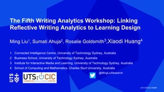 Linking Reflective Writing Analytics to Learning Design | PPT
