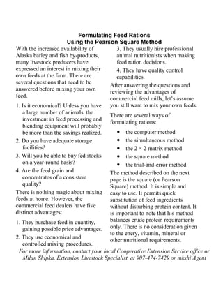 A l a s k a l i v e s t o c k s e r i e s | PDF