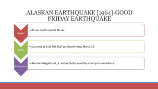 Alaskan Earthquake 1964 | PPT