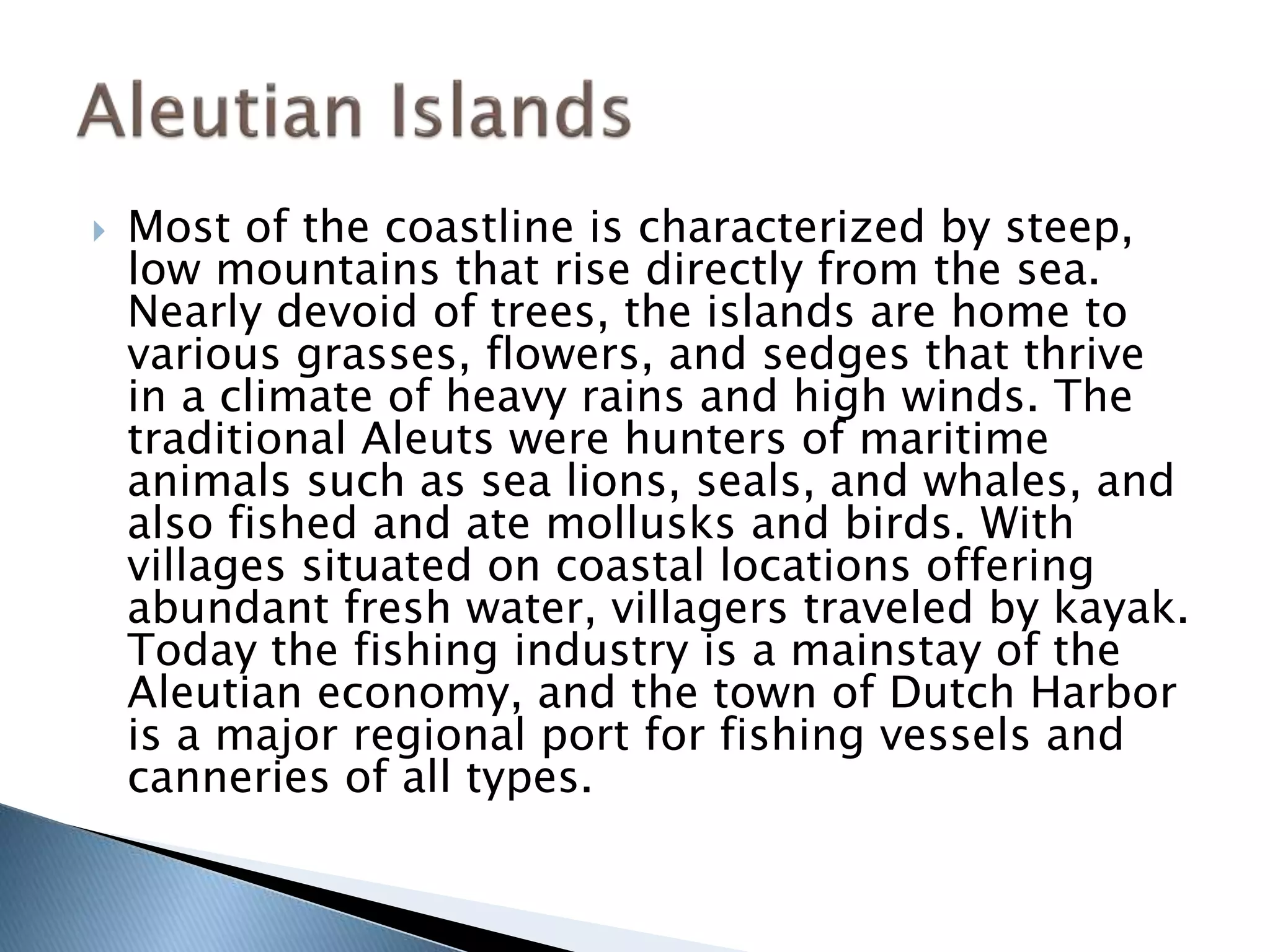 Alaska’s Nature-Rich Aleutian Islands | PPTX