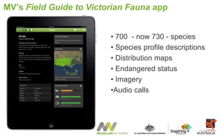 Data out, data in: the ALA and the Field Guide apps to Australian Fauna ...