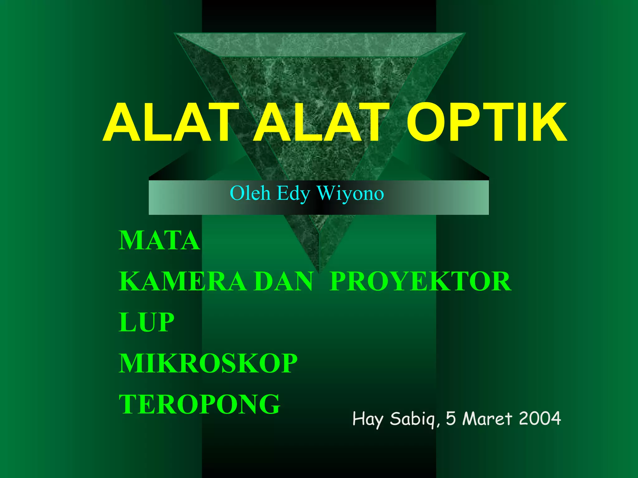 Alat alat optik | PPT