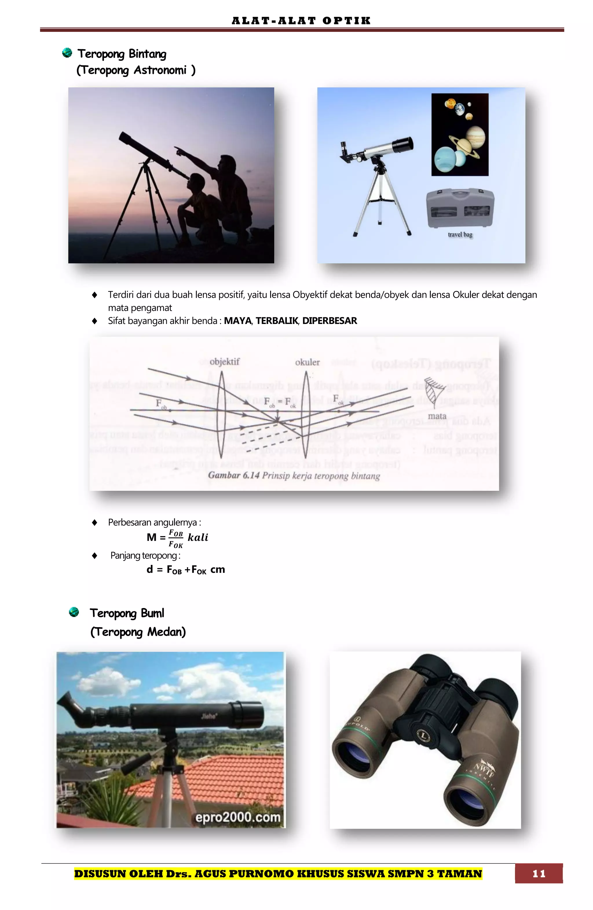Alat Alat Optik | PDF