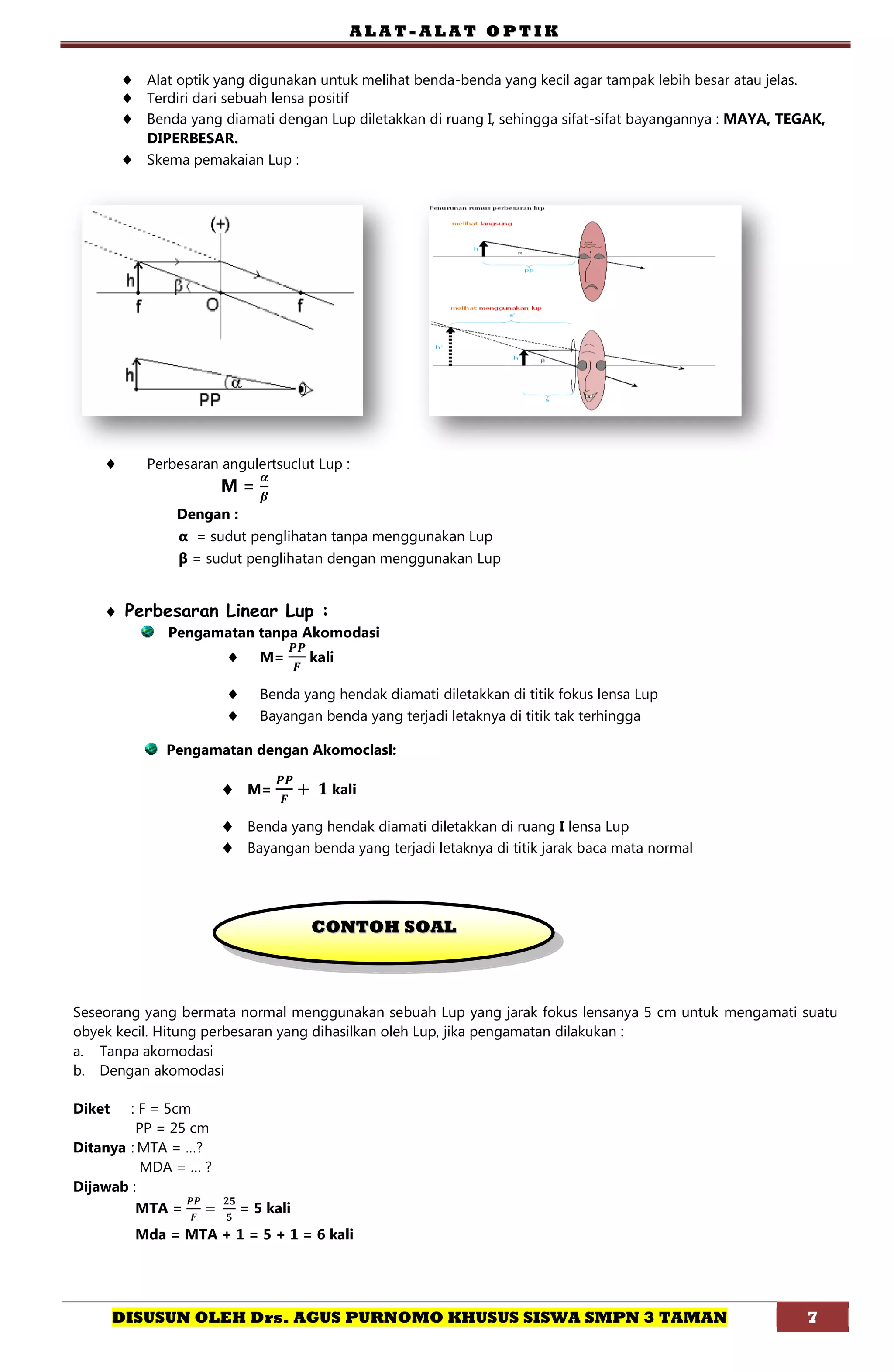 Alat Alat Optik | PDF
