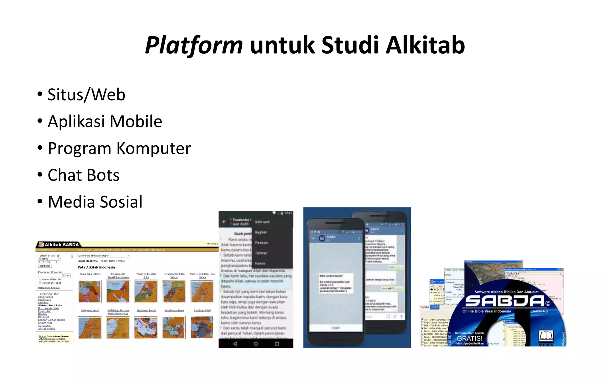 Alat-Alat Studi Alkitab ala SABDA | PPTX