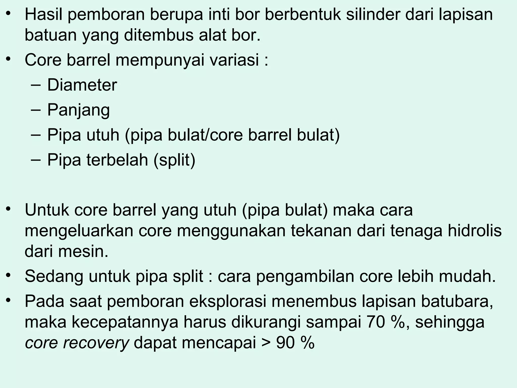 Alat Bor Eksplorasi | PPT