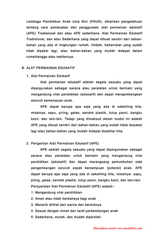 Alat permainan-edukatif | PDF