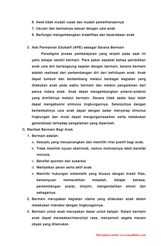 Alat permainan-edukatif | PDF