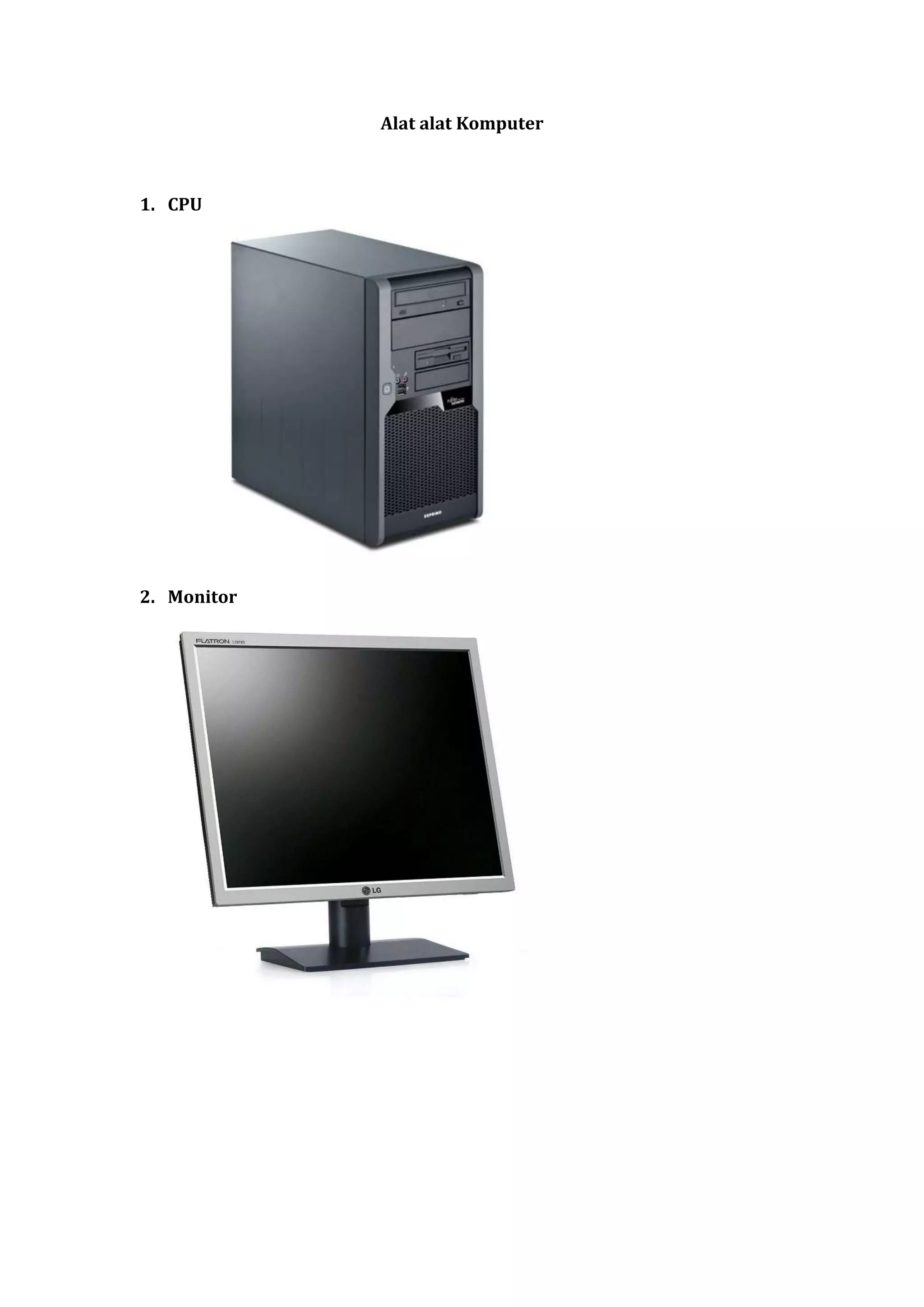 Alat alat komputer | PDF