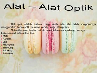 Alat alat optik | PPTX