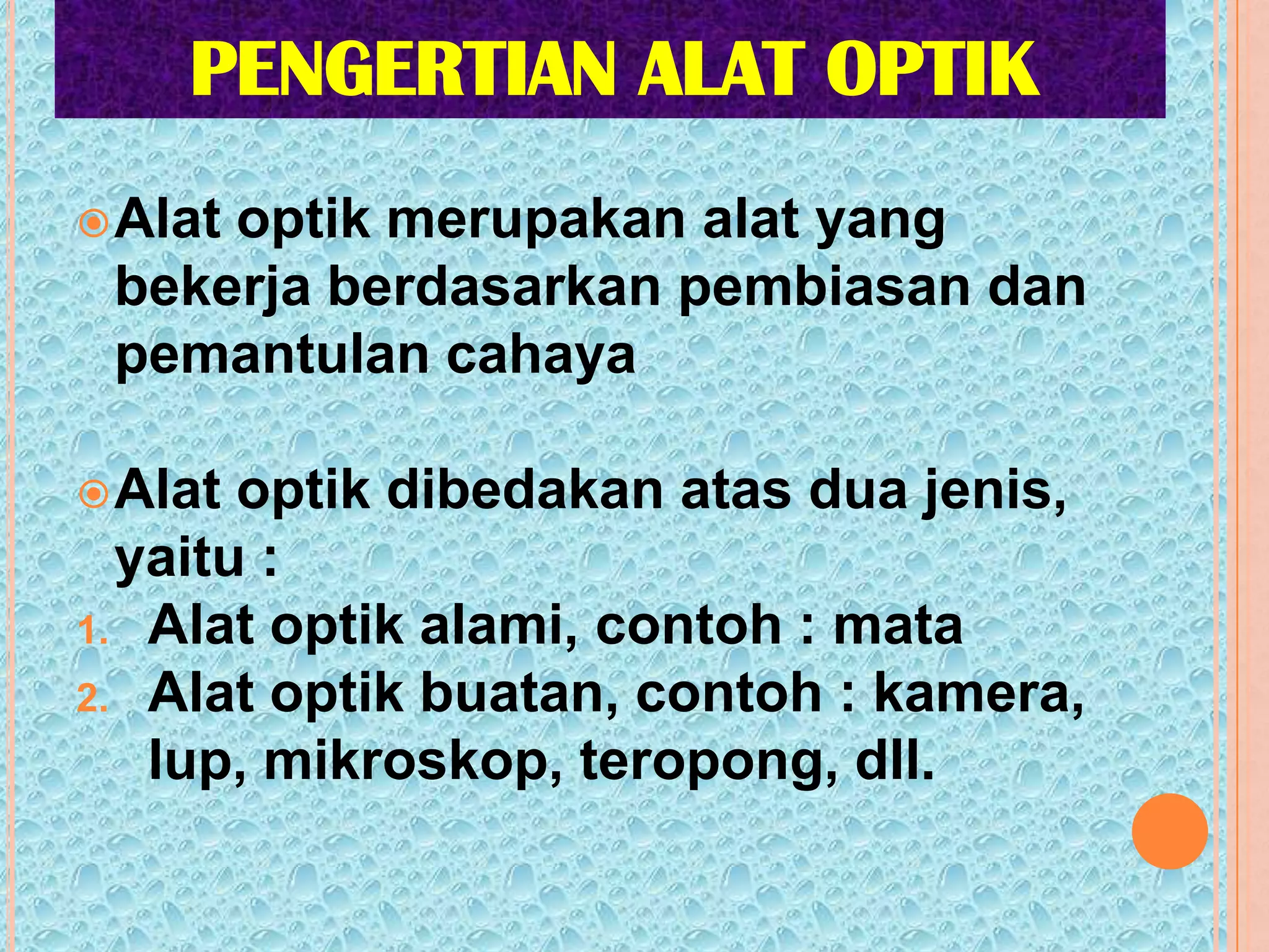 Alat Alat Optik | PPTX
