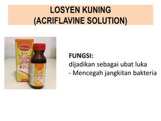 Alatan dalam kotak pertolongan cemas | PPTX