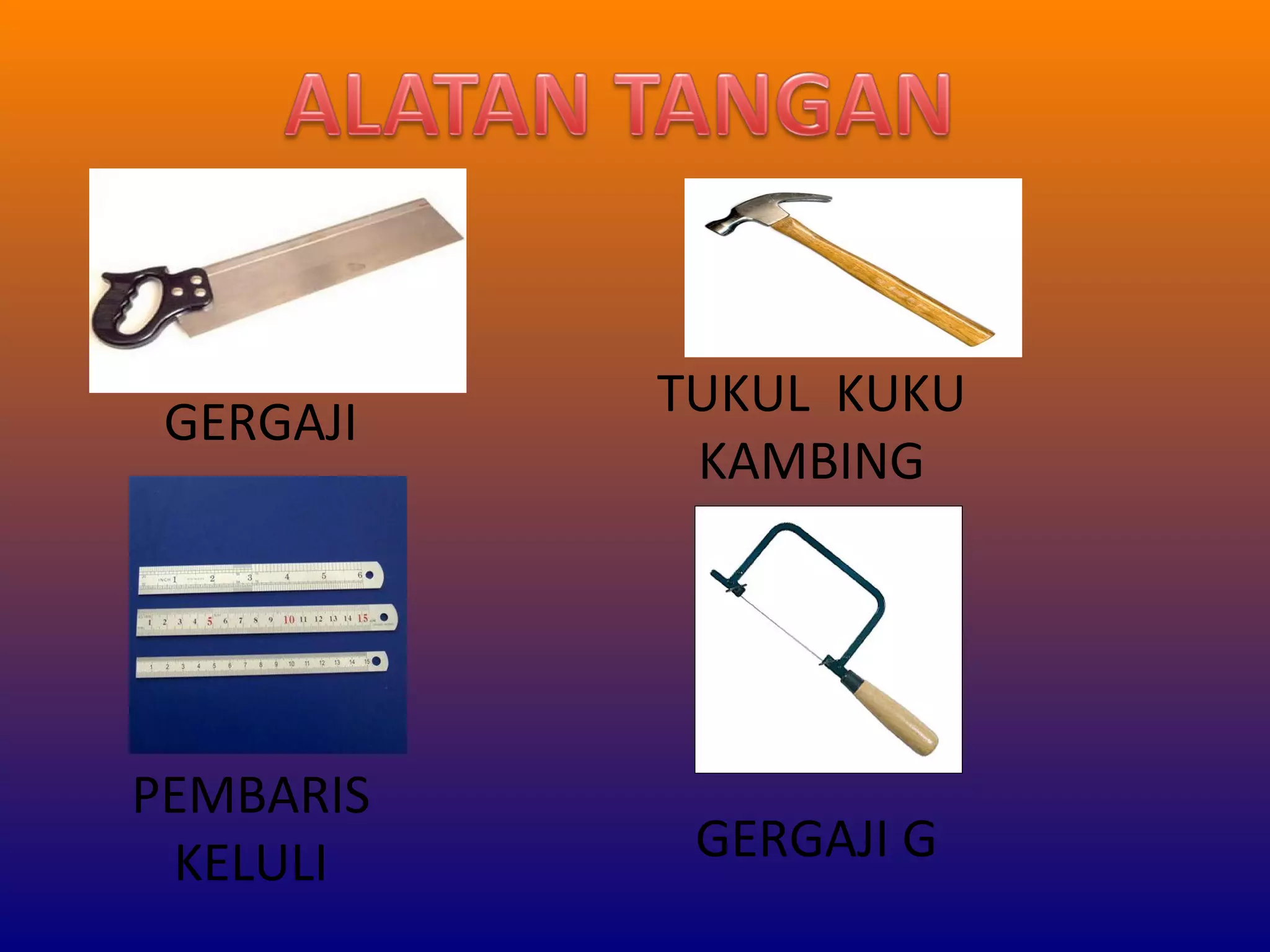Alatan dan bahan | PPT