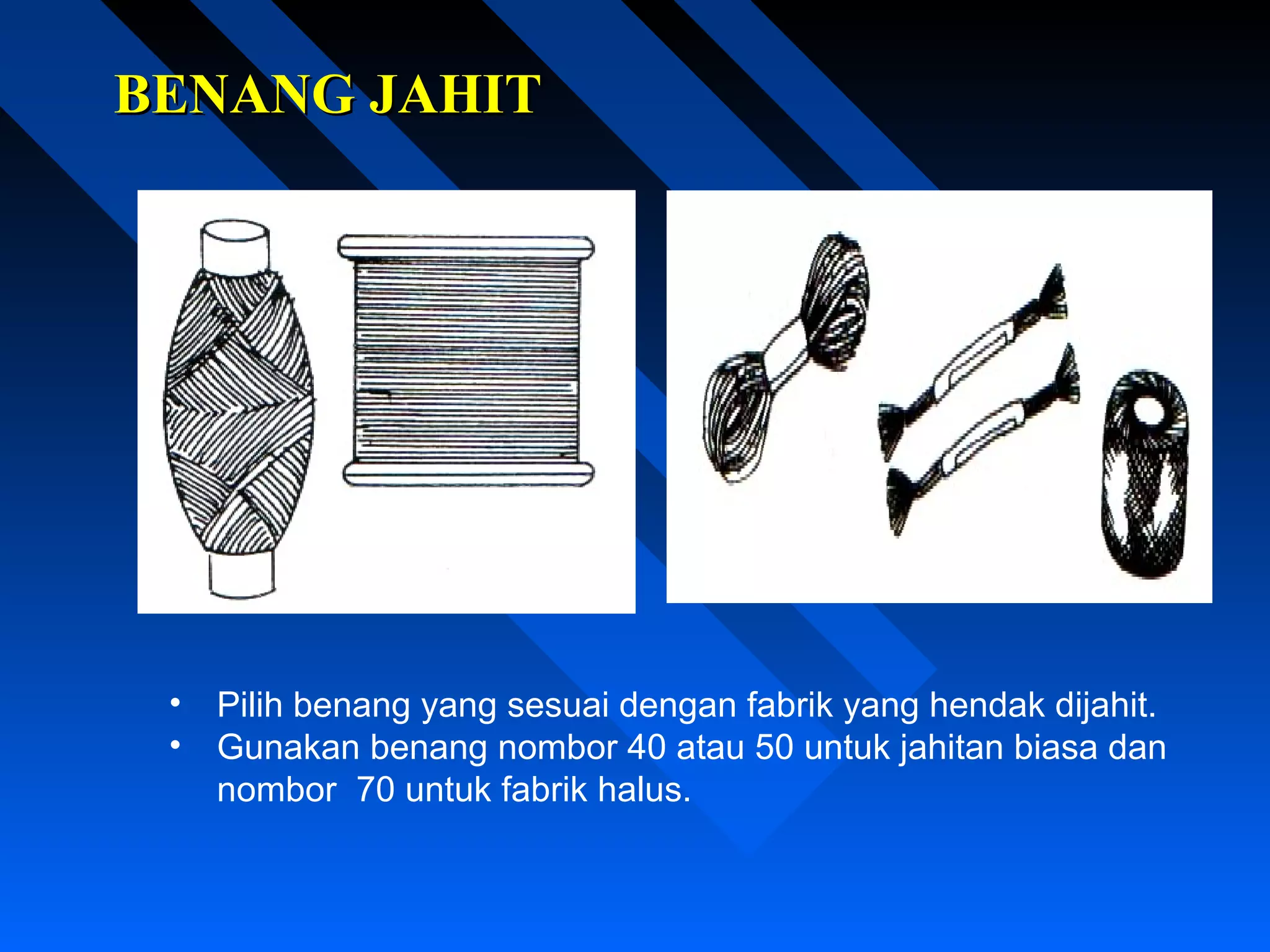 Alatan jahitan asas | PPT