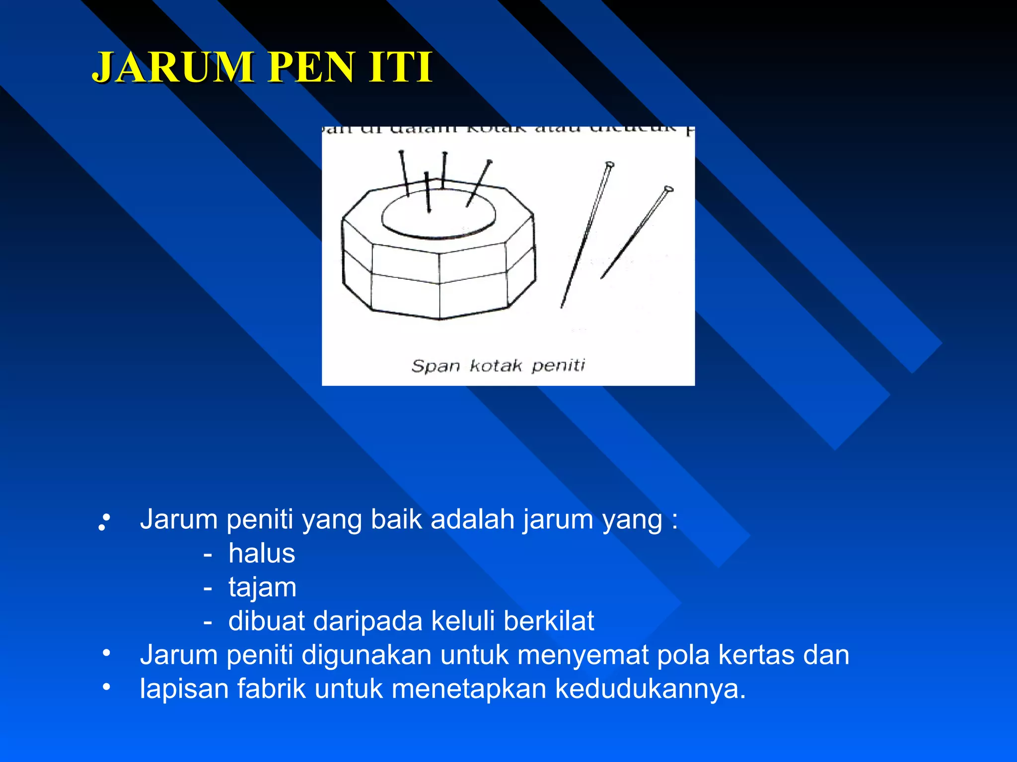 Alatan jahitan asas | PPT