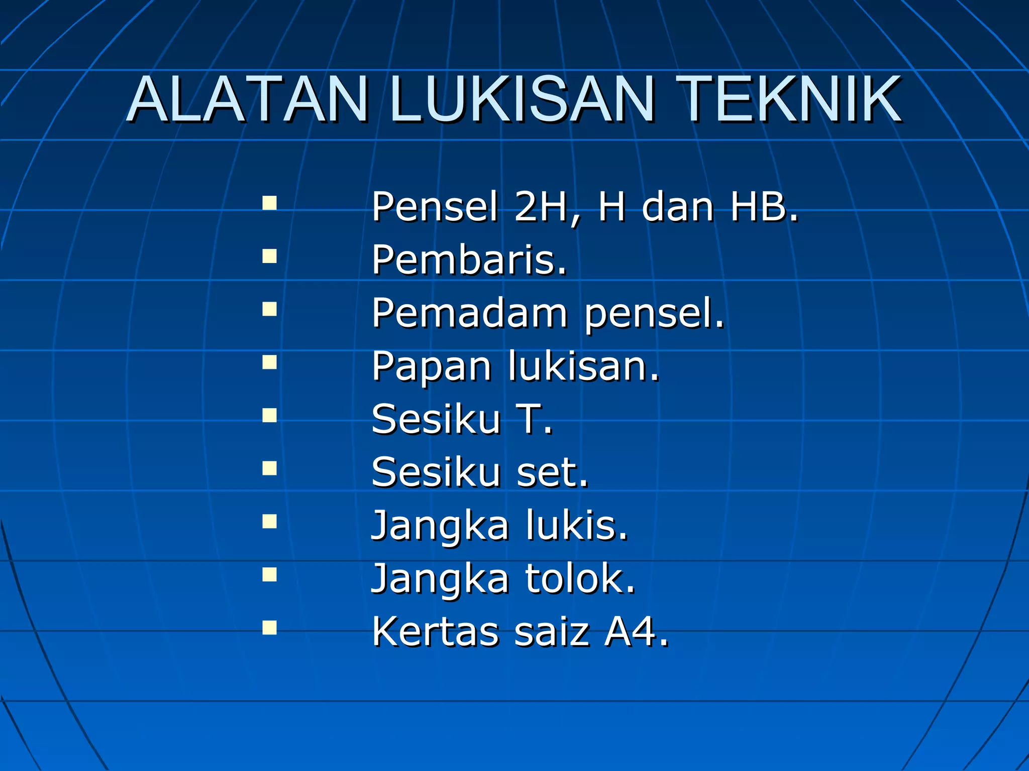 Alatan lukisan teknik | PPT