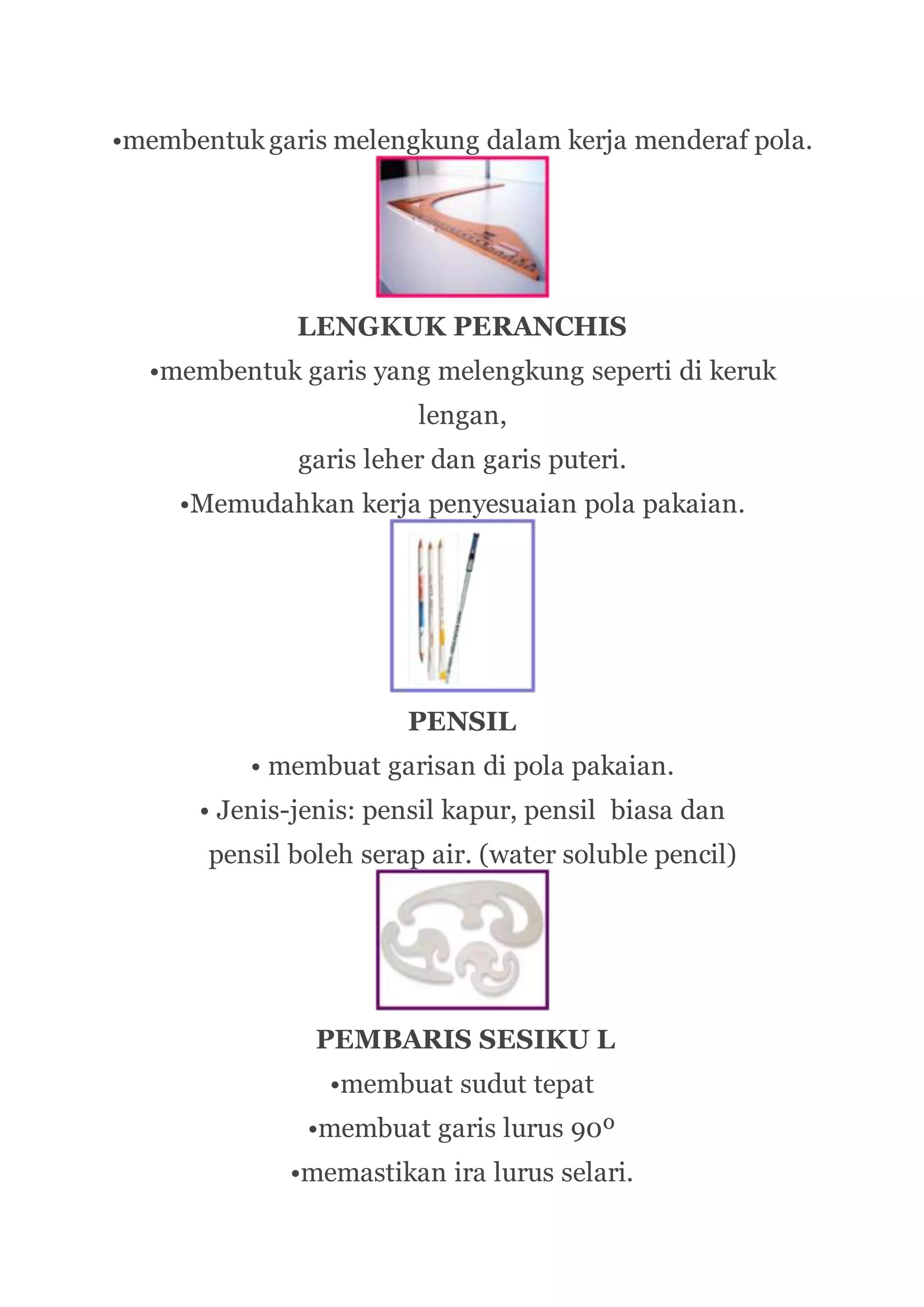 Alatan menjahit | DOCX