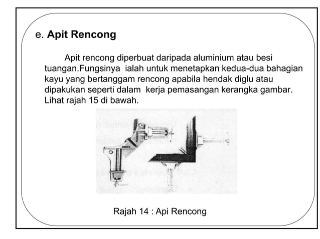 Alatan Tangan Dalam Kerja Kayu | PPT