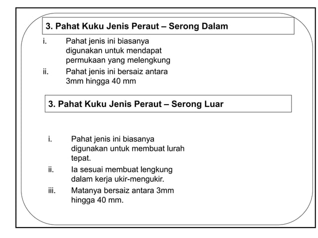 Alatan Tangan Dalam Kerja Kayu | PPT