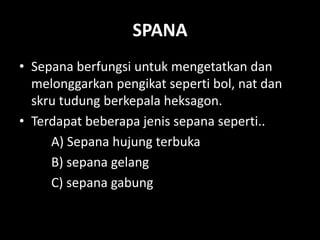 Enjin- Alatan Tangan | PPT