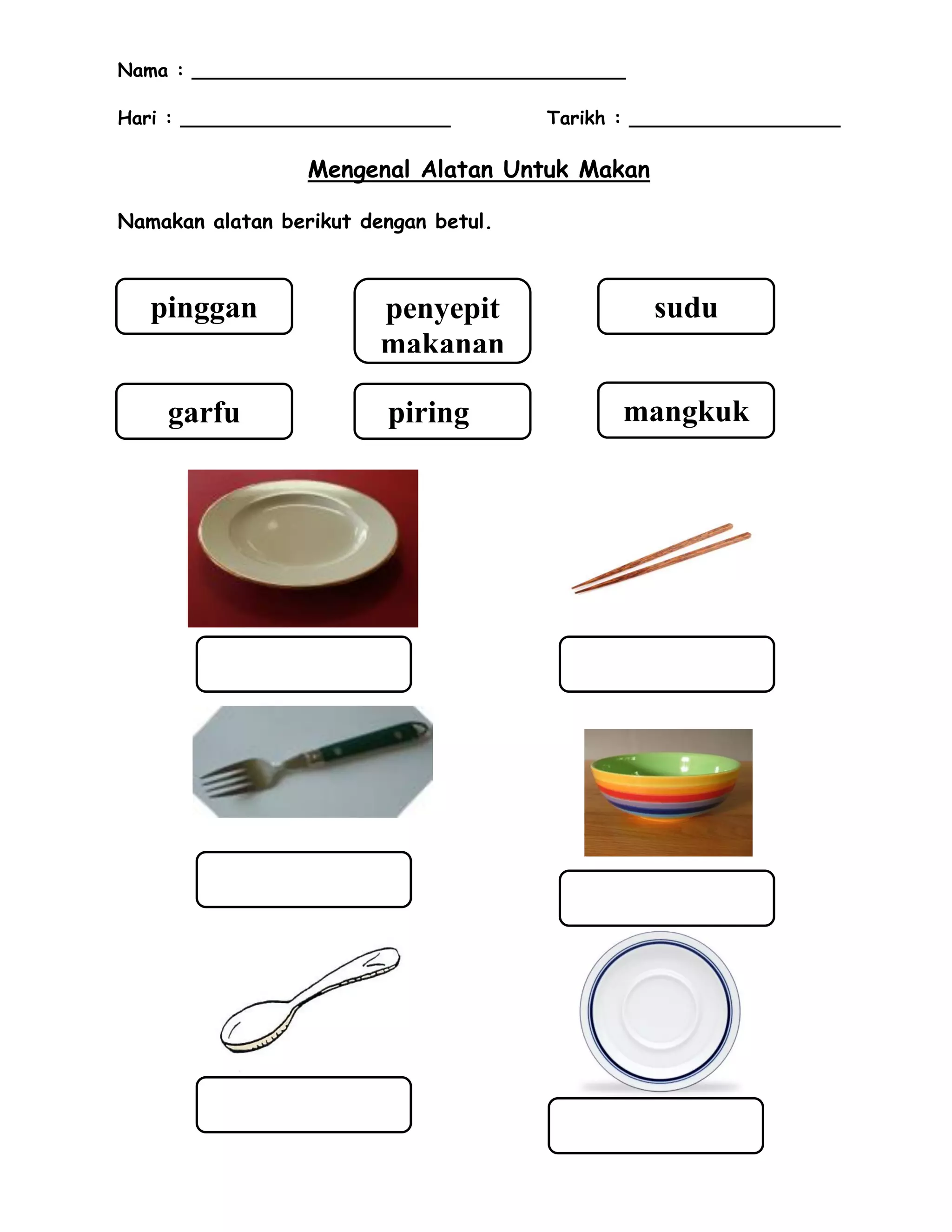 Alatan Untuk Makan | PDF