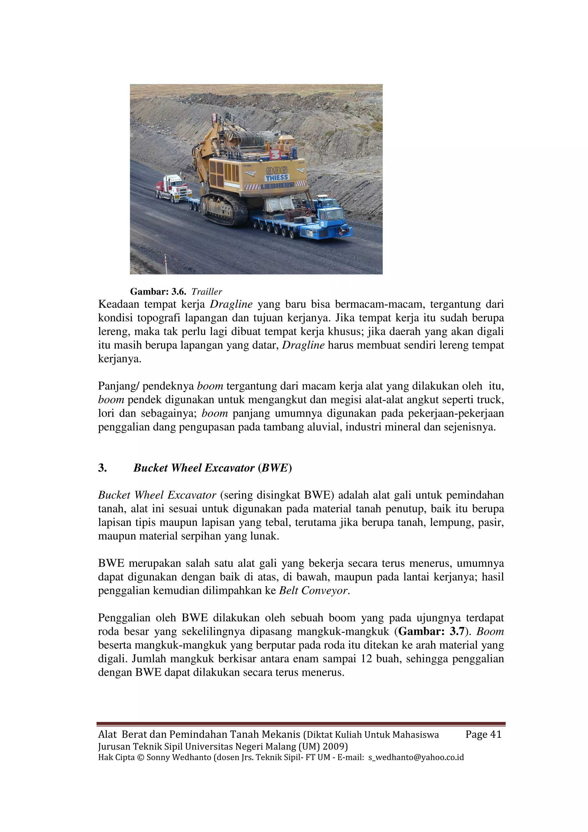 Alat berat dan pemindahan tanah mekanis bab iii penggunaan & kemampuan alat | PDF
