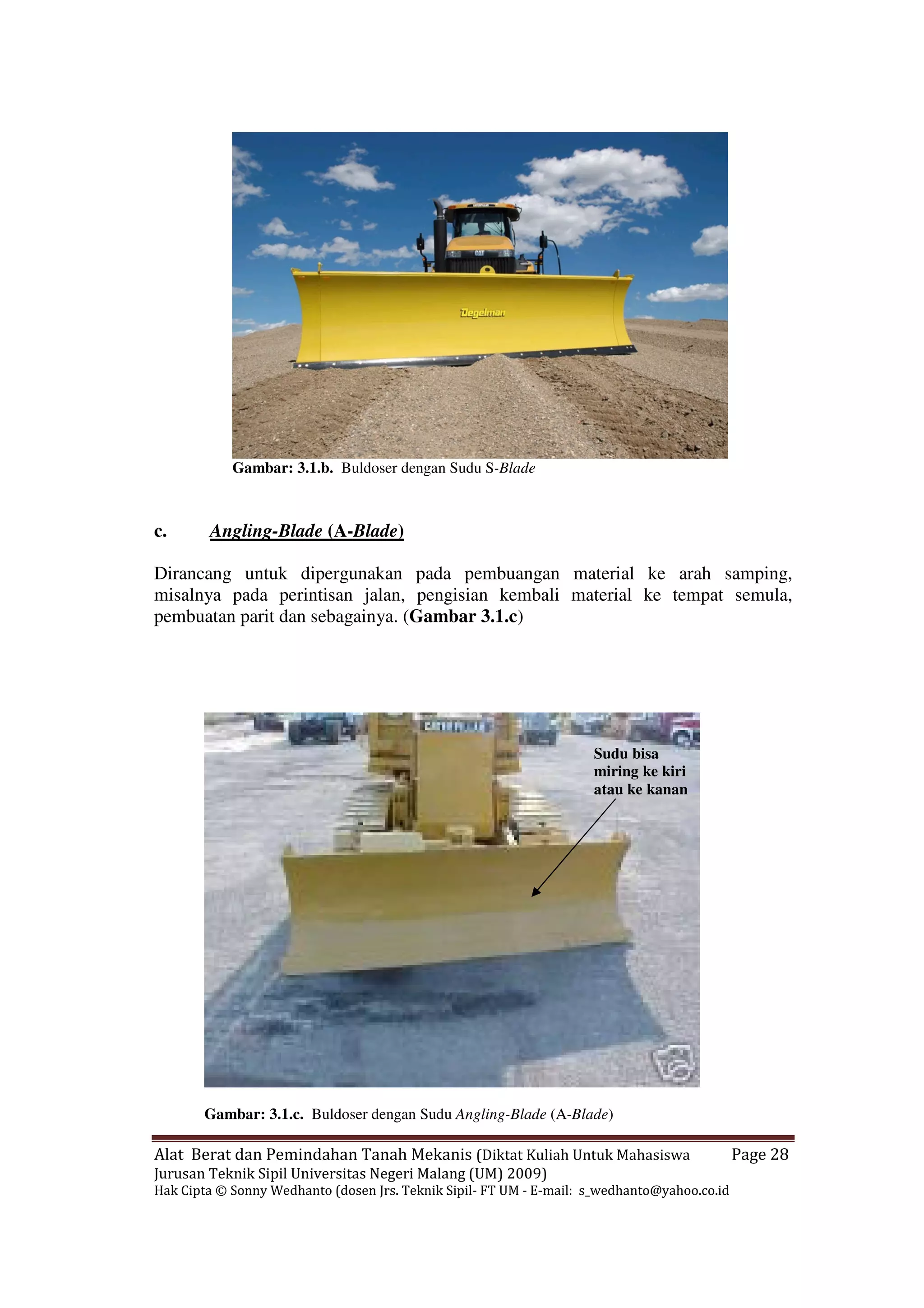 Alat berat dan pemindahan tanah mekanis bab iii penggunaan & kemampuan alat | PDF