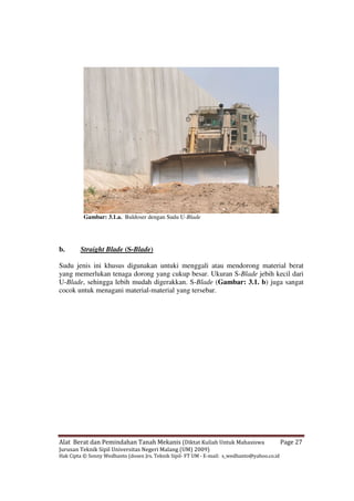 Alat berat dan pemindahan tanah mekanis bab iii penggunaan & kemampuan alat | PDF