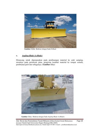 Alat berat dan pemindahan tanah mekanis bab iii penggunaan & kemampuan alat | PDF