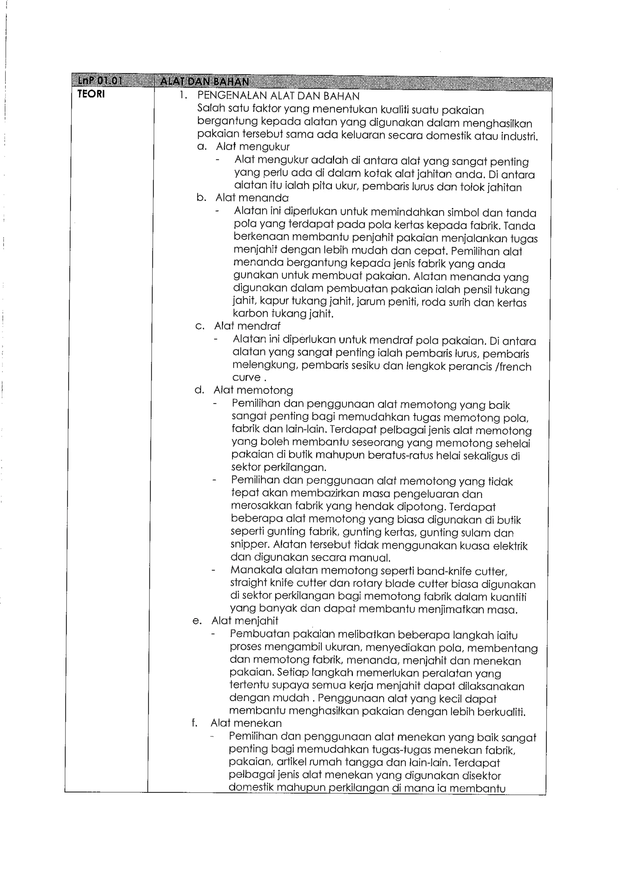 Alat dan bahan | PDF