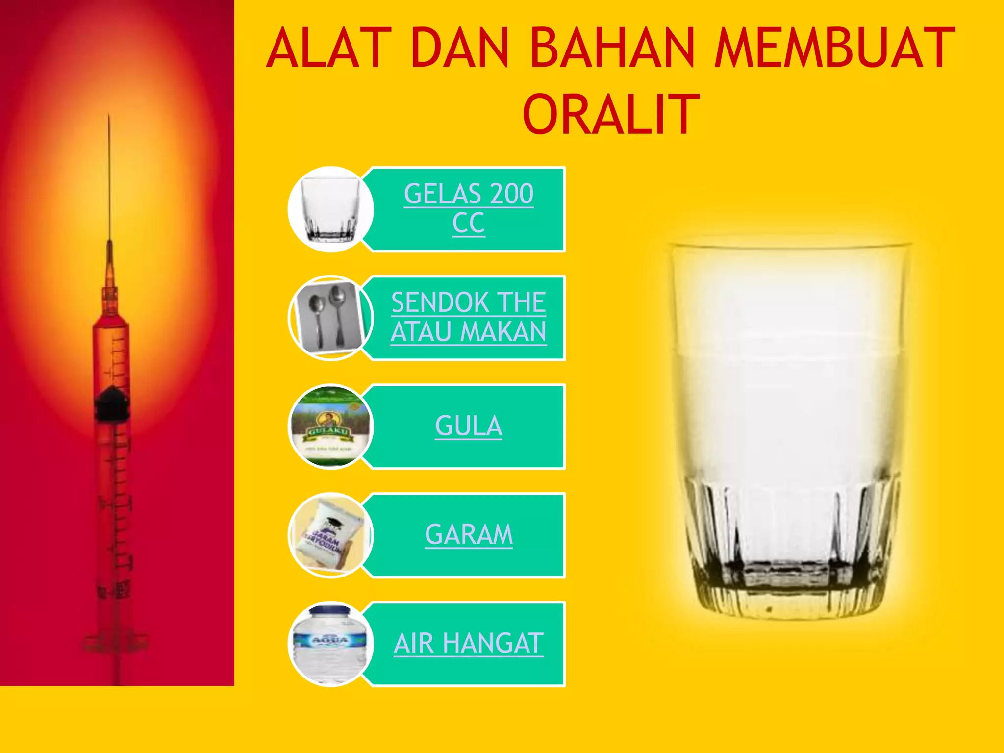 Alat dan bahan membuat oralit | PPTX