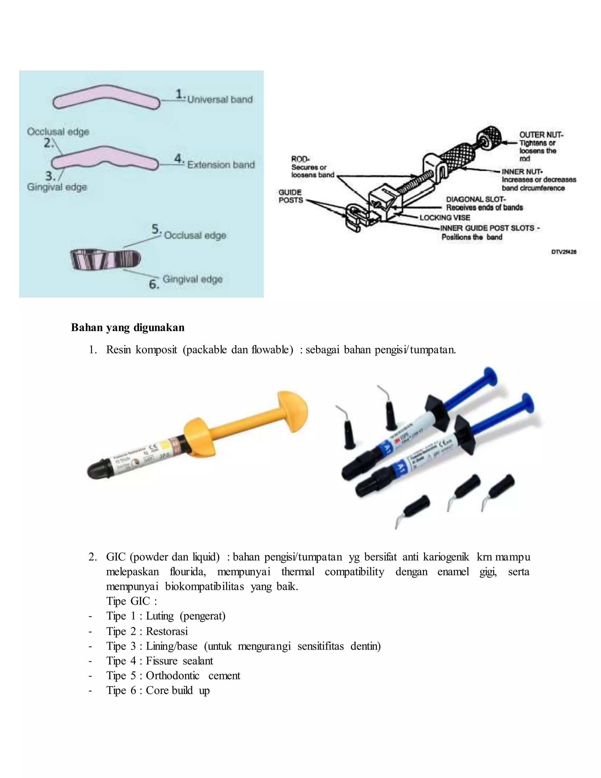 Alat & Bahan Penumpatan Gigi | DOCX