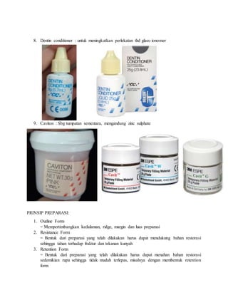 Alat & Bahan Penumpatan Gigi | DOCX