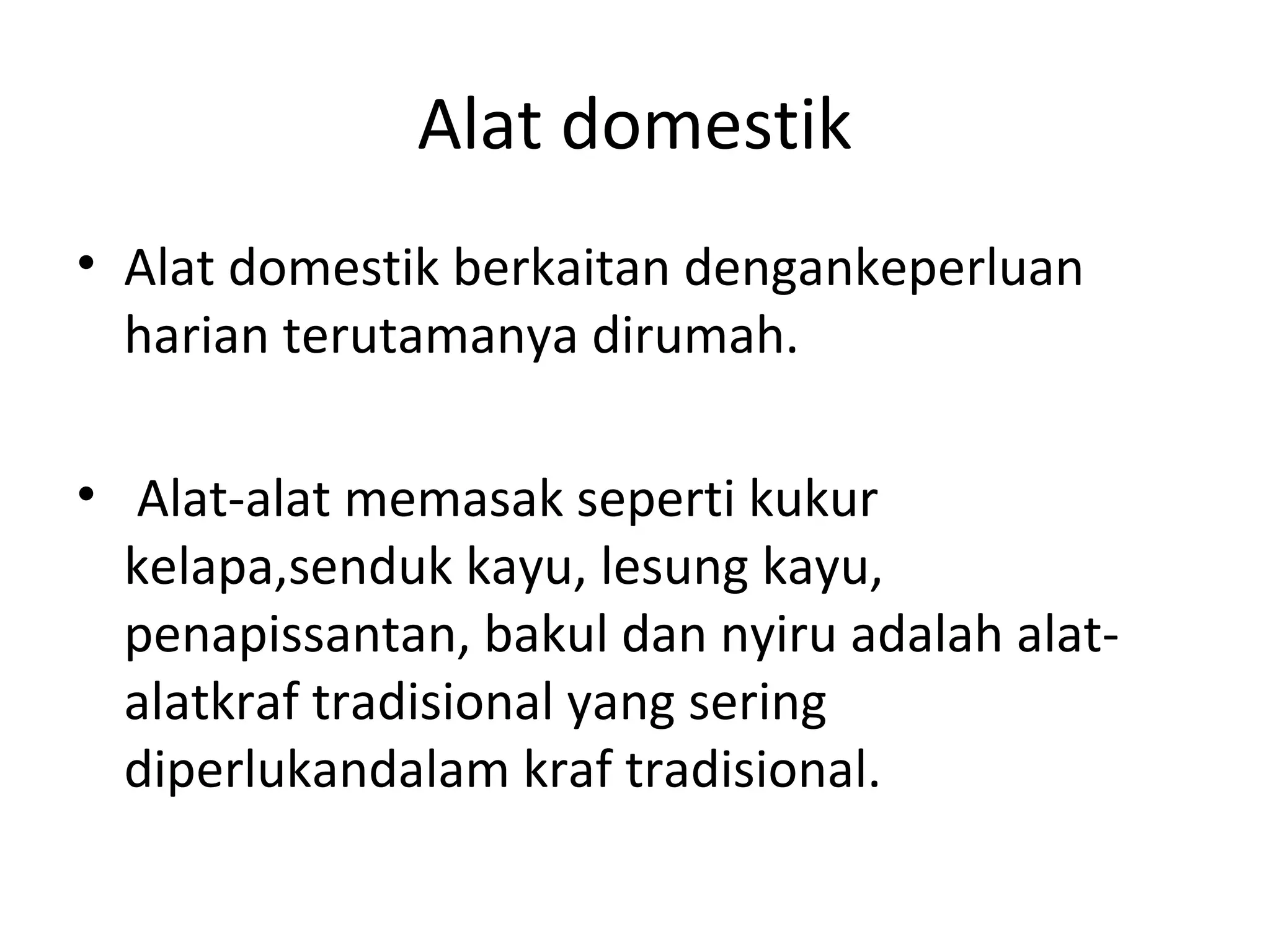 Alat domestik | PPT