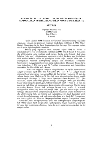 Alat elektroplating | PDF