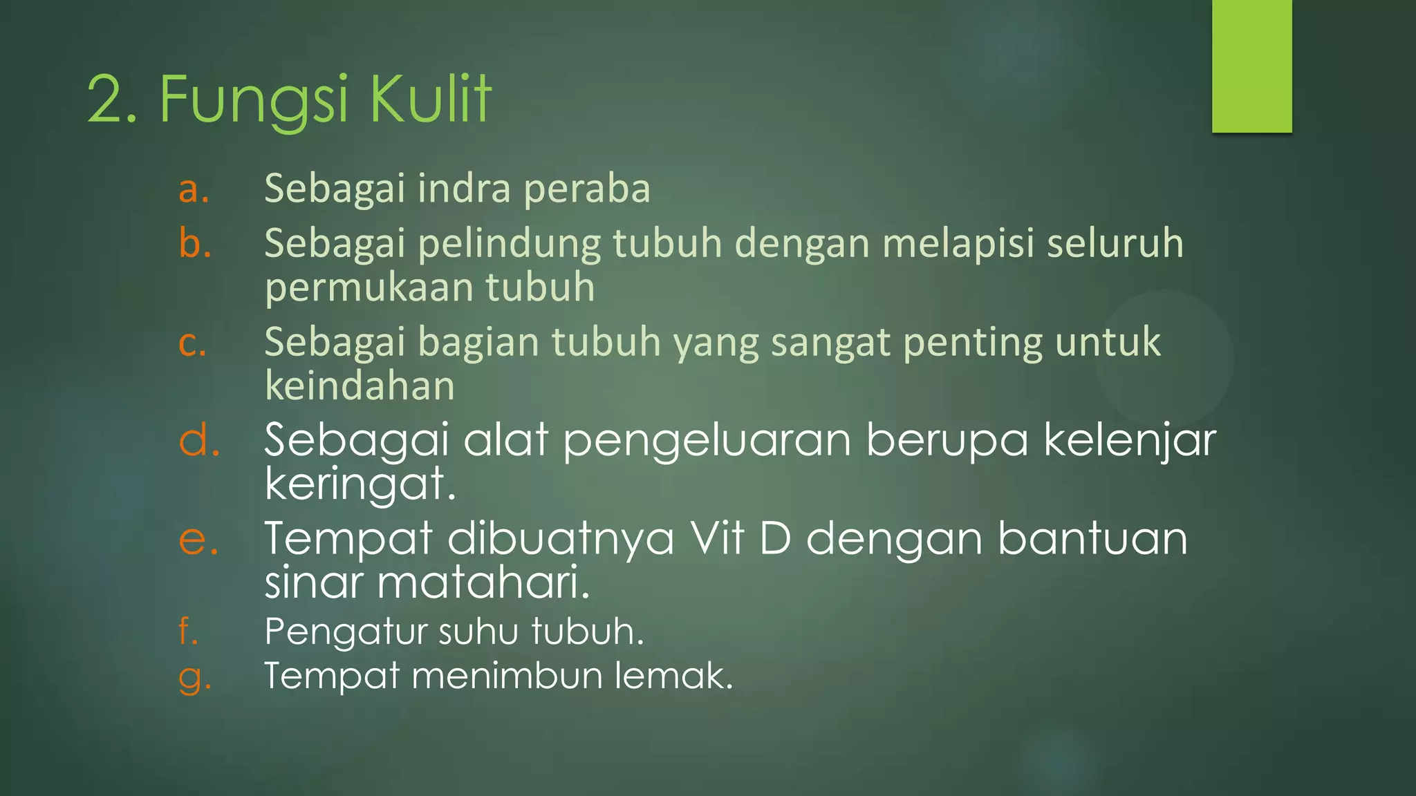 Alat indera peraba (kulit) | PPTX