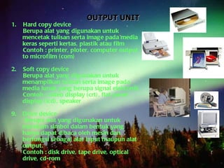 Alat input dan output | PPT