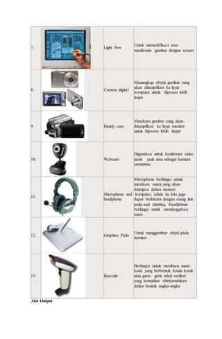 Alat input output | DOCX