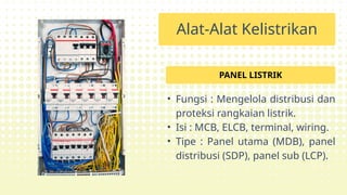 ALAT KELISTRIKAN DAN GENSET (ELECTRICAL TOOLS) | PPTX