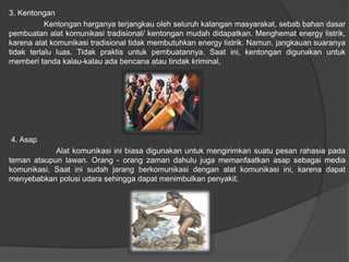 Alat komunikasi modern dan tradisional | PPTX