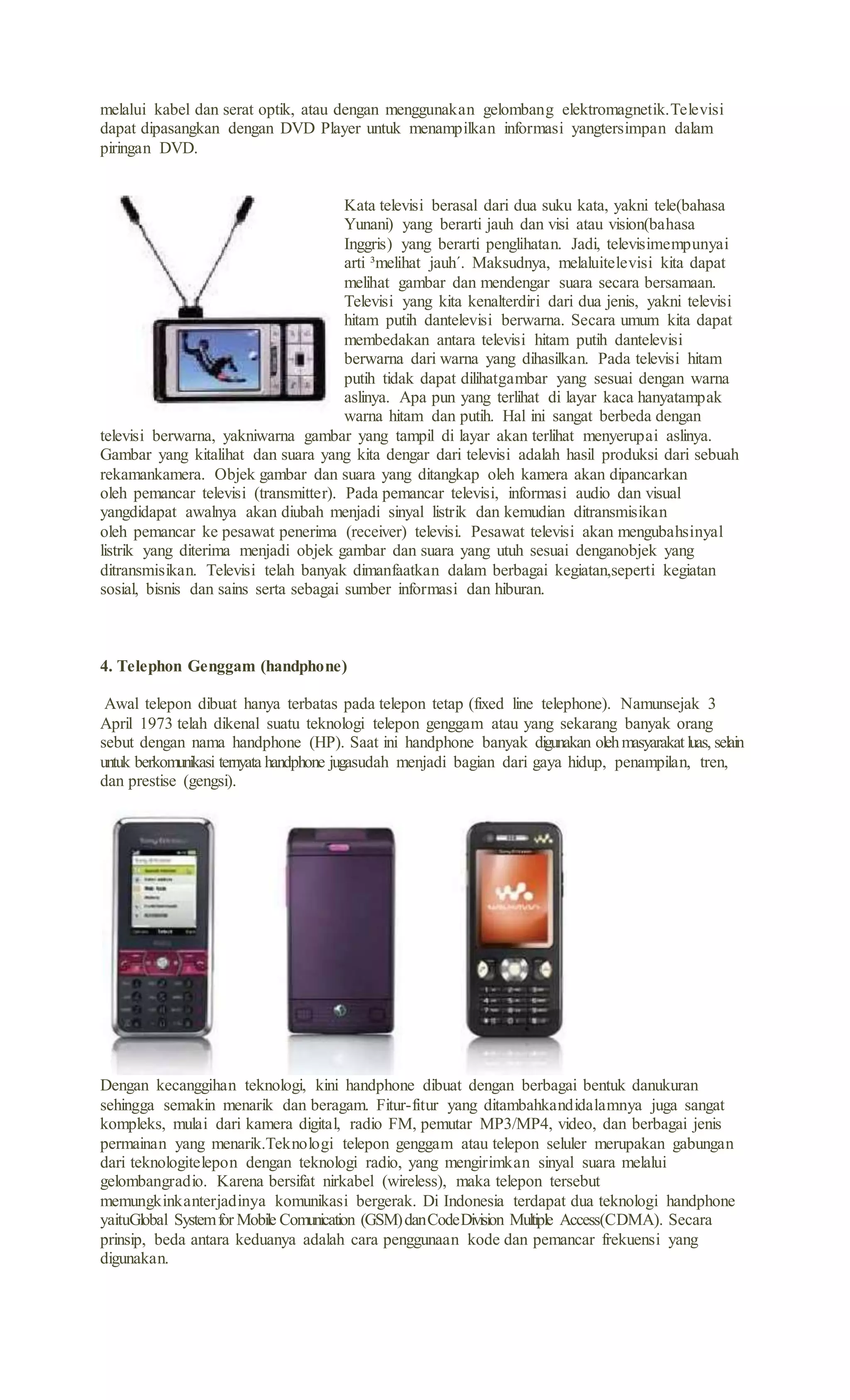 Alat komunikasi tradisional dan moderen | PDF