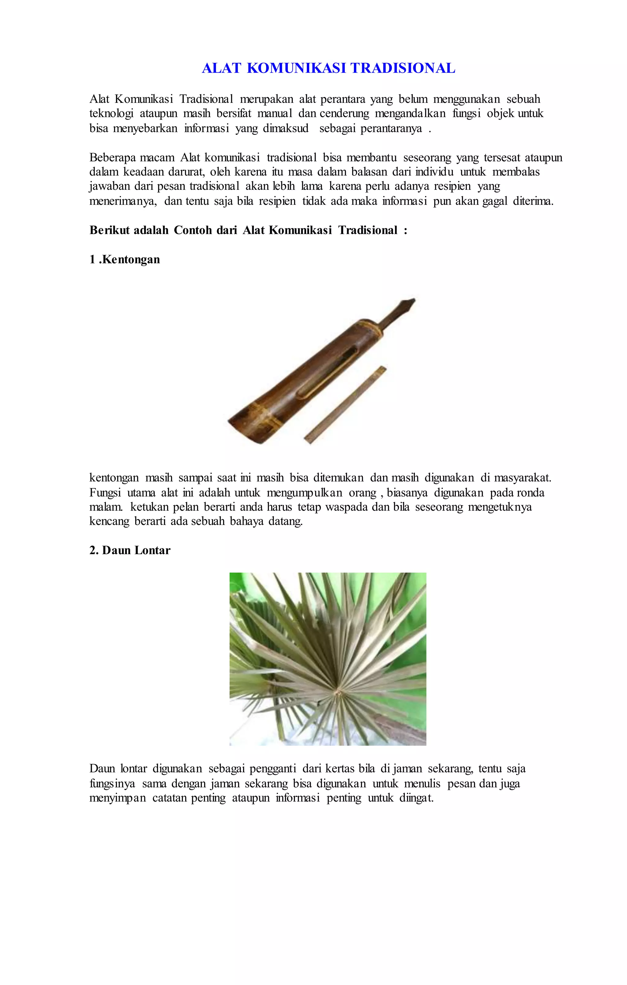 ALAT KOMUNIKASI TRADISIONAL dan modern.docx