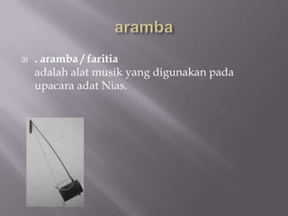 Alat musik sumatera utara by cokorda dan gilbert | PPTX