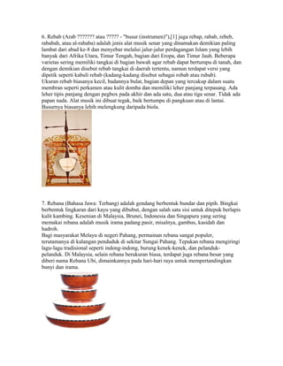 Alat musik tradisional | PDF