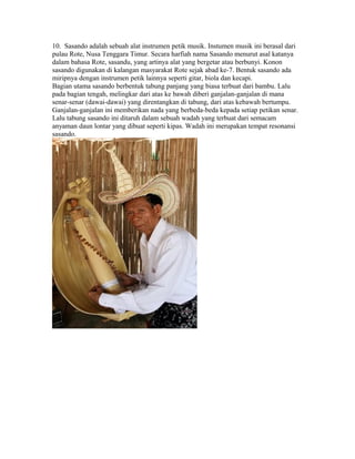 Alat musik tradisional | PDF