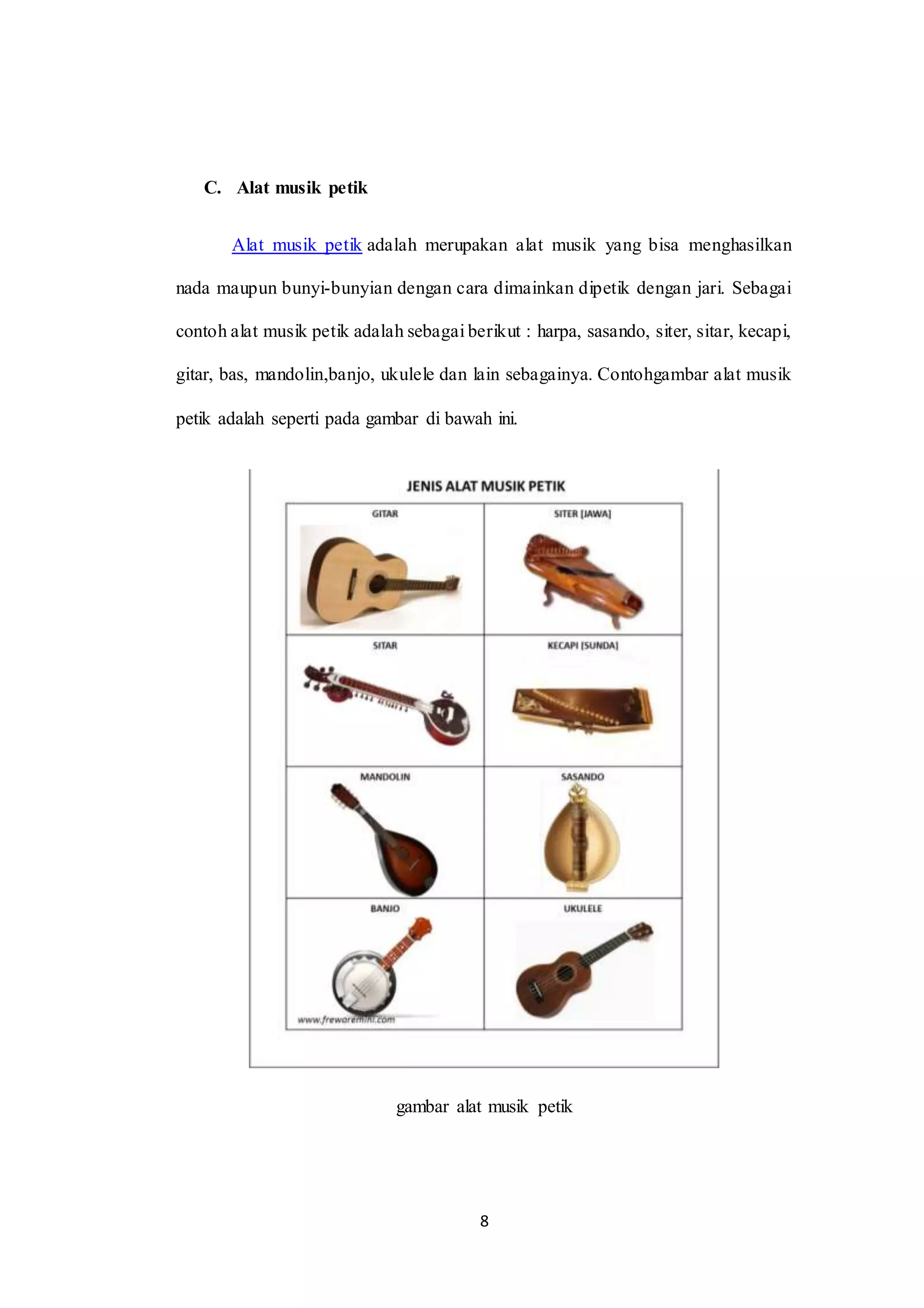 Alat musik tradisional | DOCX
