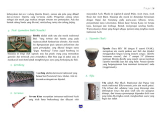 Alat Musik Tradisional Nusantara | PDF