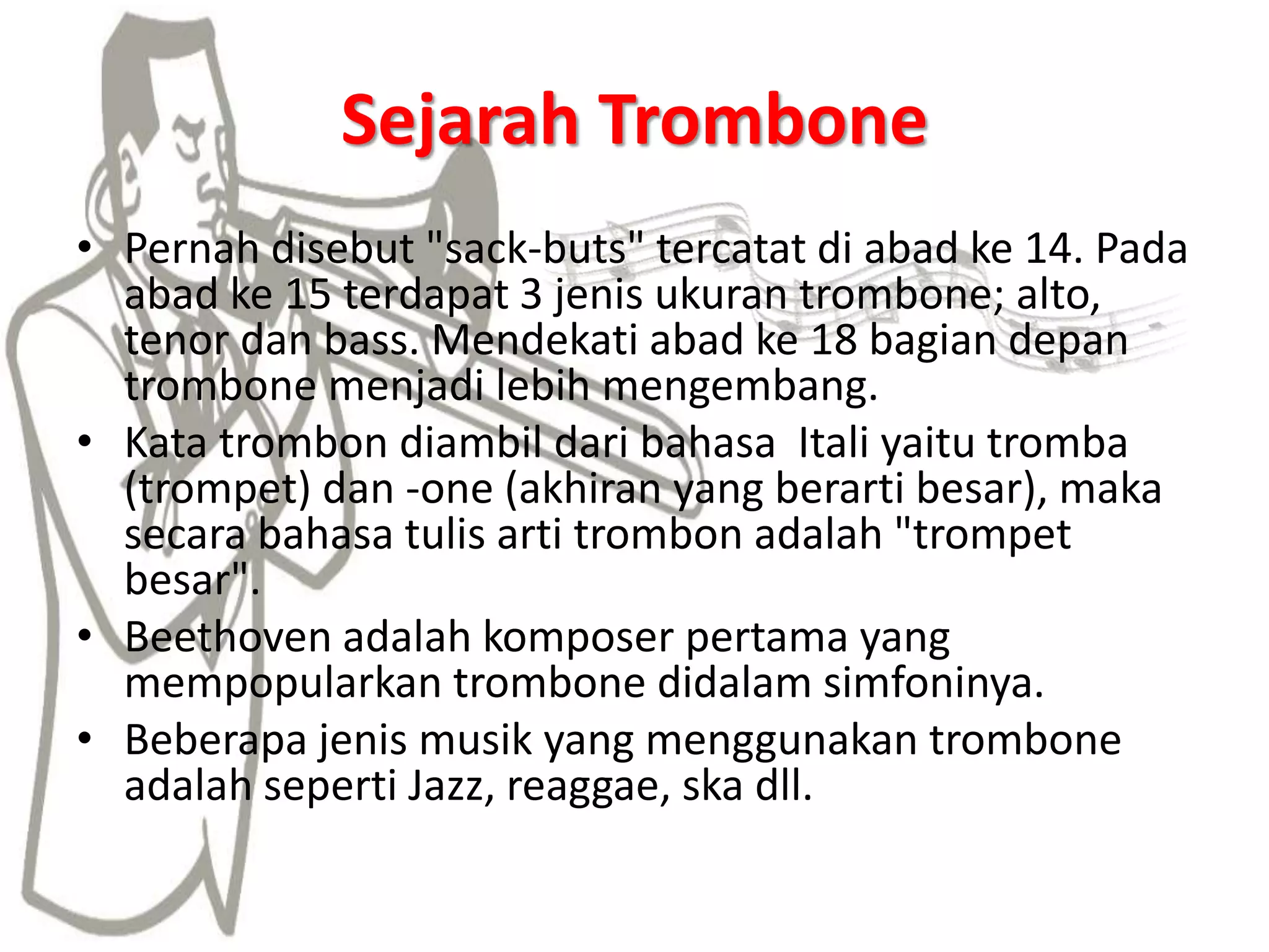 Alat musik trombone 2 | PPTX